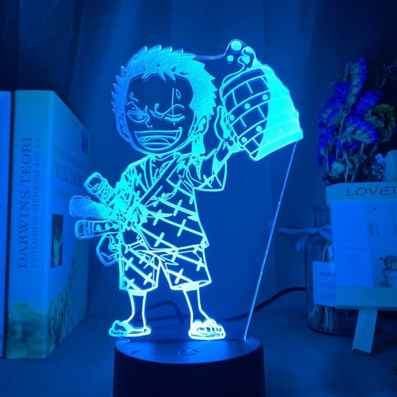 Roronoa Zoro Lamp – SupaLamp® Official Store- The Best 3D LED Optical ...